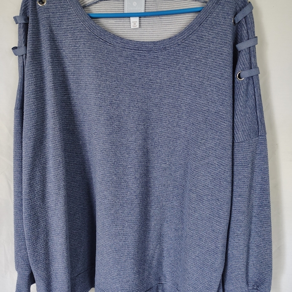 Sunday | Tops | Sunday Blue Striped Top | Poshmark